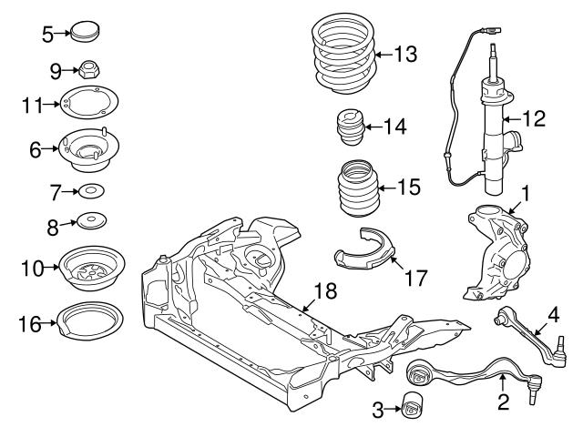 Genuine BMW 31126786204 Control Arm; Rear Right - BMW