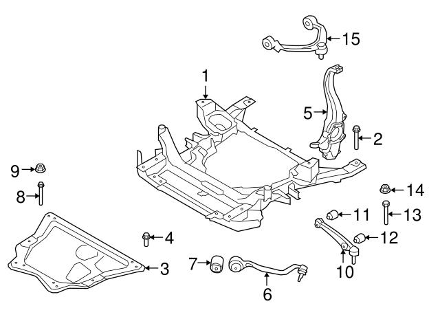 Genuine BMW 31126788982 Control Arm; Right, Front Right Upper Right - BMW