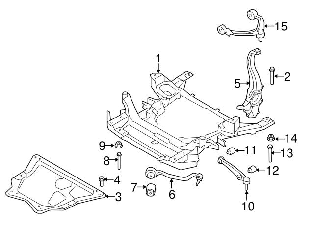 Genuine BMW 31126863171 Control Arm Bushing; Left Front, Right Front - BMW
