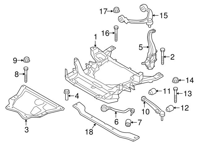 Genuine BMW 31126863334 Control Arm; Front Right - BMW