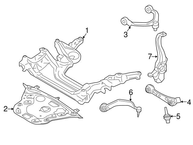 Genuine BMW 31126870023 Control Arm; Front Upper - BMW