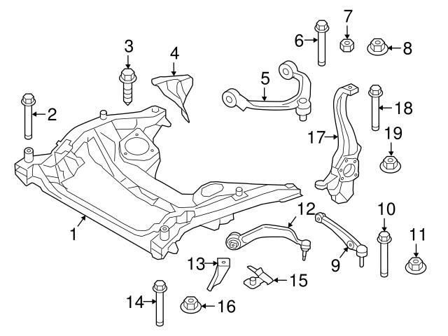 Genuine BMW 31206884381 Steering Knuckle; Front Left - BMW