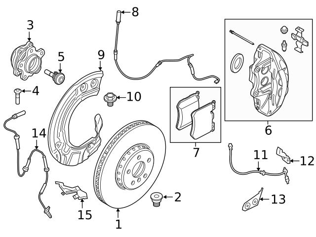 Genuine BMW 31206895674 Wheel Bearing and Hub Assembly; Left, Right ...