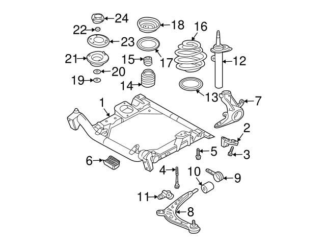 Genuine BMW 31216759312 Steering Knuckle; Front Right - BMW