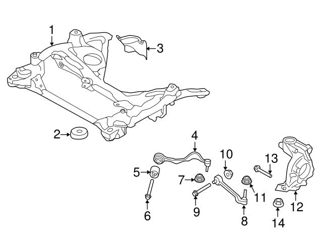 Genuine BMW 31216792285 Steering Knuckle; Front Left - BMW