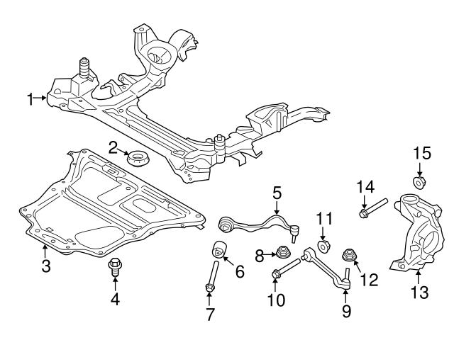 Genuine BMW 31216798261 Steering Knuckle; Front Left - BMW