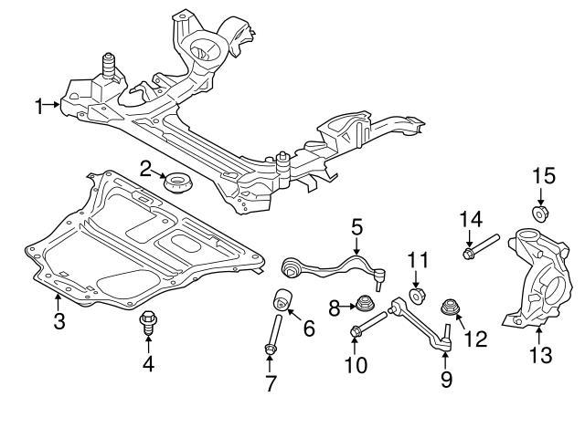 Genuine BMW 31216853820 Steering Knuckle; Right, Front Right Right - BMW