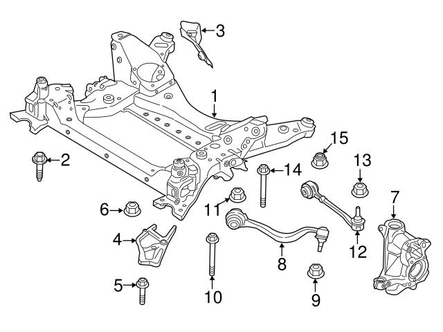 Genuine BMW 31216882597 Steering Knuckle; Front Left - BMW