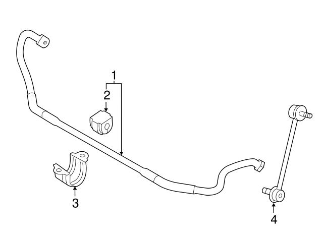 Genuine BMW 31302284644 Stabilizer/Sway Bar Link Kit; Right - BMW