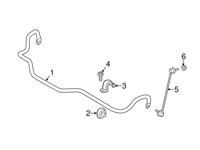 Genuine BMW 31306787159 Stabilizer/Sway Bar Bracket; Left, Right - BMW