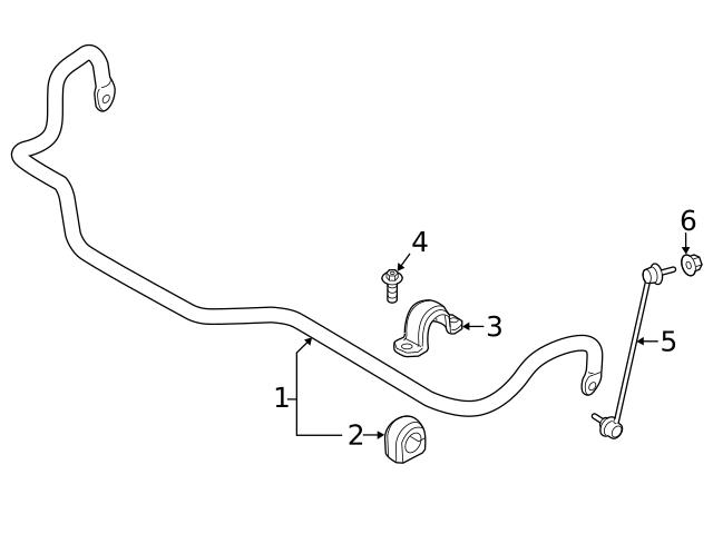 Genuine BMW 31306893360 Stabilizer/Sway Bar Link Kit; Right - BMW