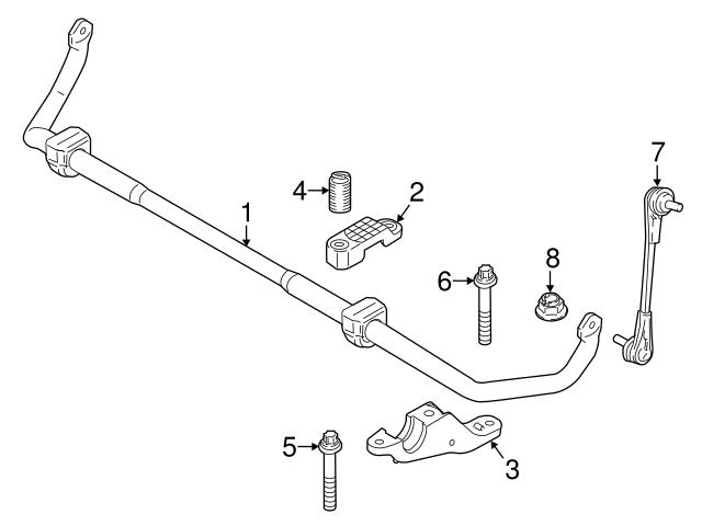 Genuine BMW 31308091462 Stabilizer/Sway Bar Link Kit; Left, Right - BMW