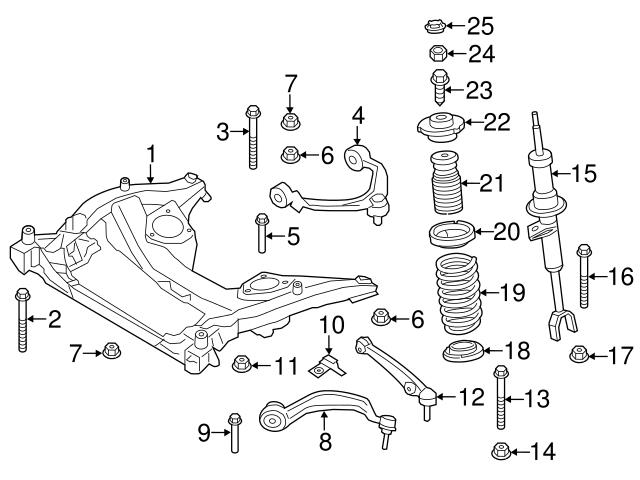 Genuine BMW 31316798153 Suspension Strut; Front Left - BMW | 31316795445