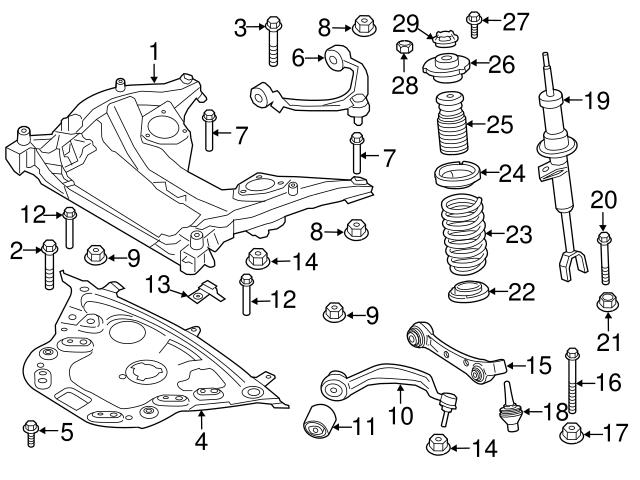 Genuine BMW 31316852874 Suspension Strut; Front Right - BMW