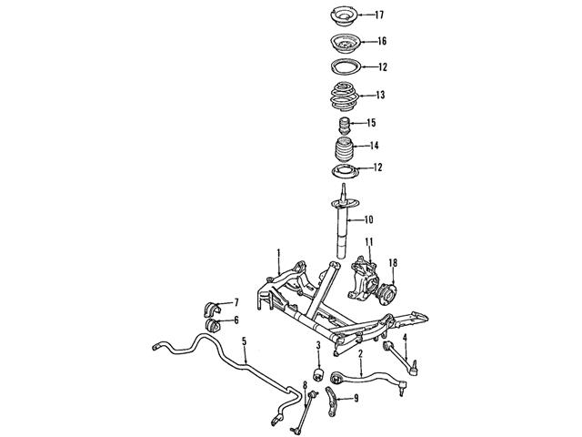 Genuine BMW 31326764459 Suspension Strut; Front Left - BMW