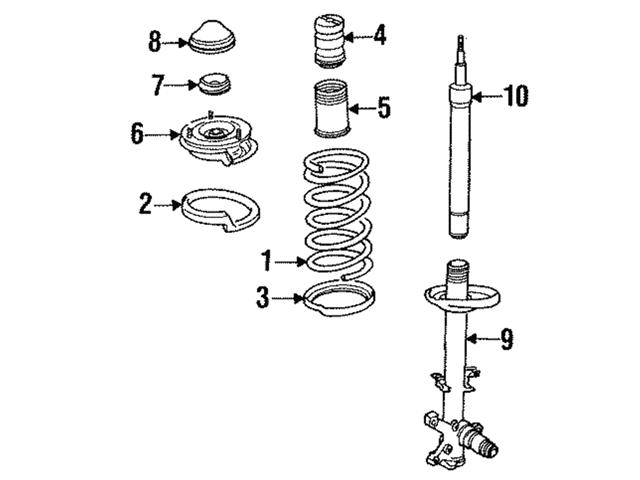Genuine BMW 31331139334 Suspension Strut Mount Washer; Front - BMW ...