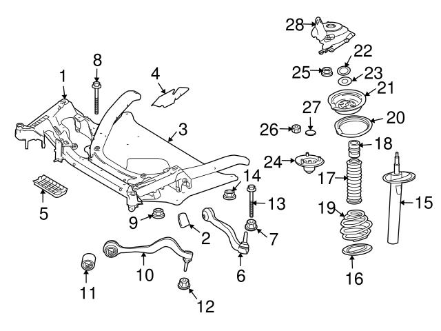 Genuine BMW 31336761328 Coil Spring; Front Right - BMW