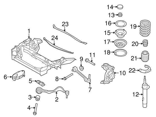 Genuine BMW 31336767369 Coil Spring; Left, Right - BMW