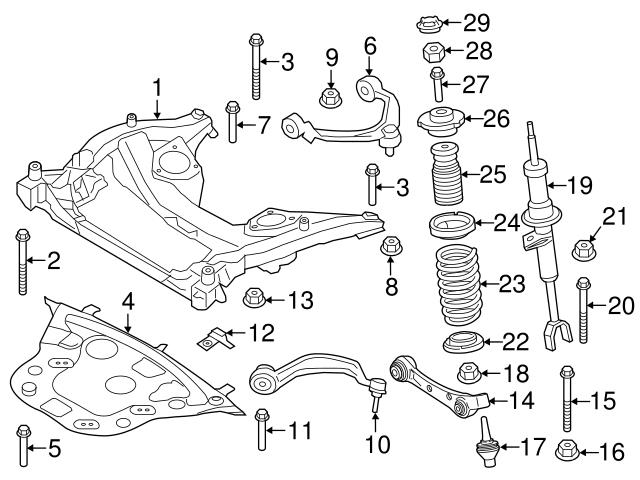 Genuine BMW 31336778780 Strut Bumper; Left, Right - BMW