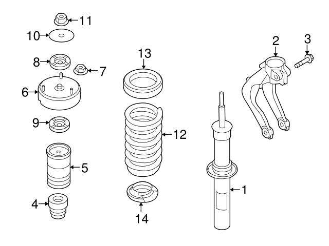 Genuine BMW 31336782871 Shock Bumper; Left, Right - BMW