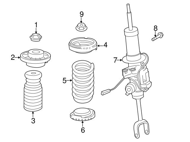 Genuine BMW 31336856436 Strut Bellow; Left, Right - BMW