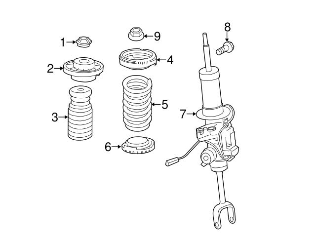 Genuine BMW 31336856437 Shock Absorber Bellows; Left, Right - BMW