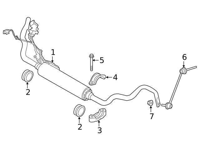 Genuine BMW 31356881808 Stabilizer/Sway Bar Link; Right - BMW