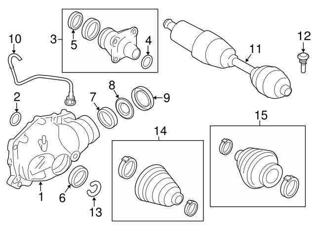 Genuine BMW 31507612743 Differential Vent Hose - BMW