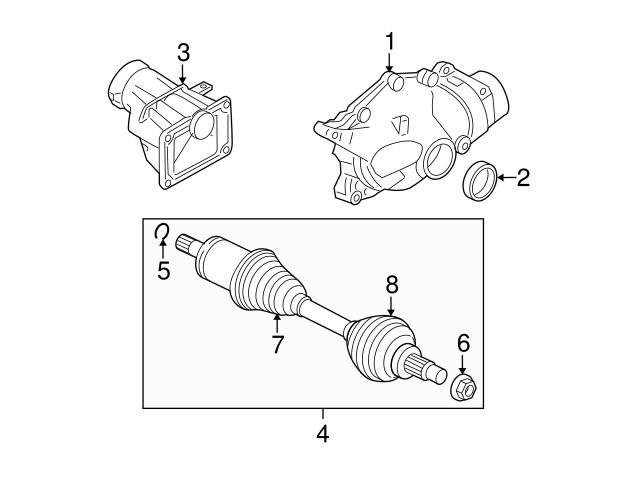 Genuine BMW 31508699443 CV Axle Support Bearing Bracket - BMW | 31507568711