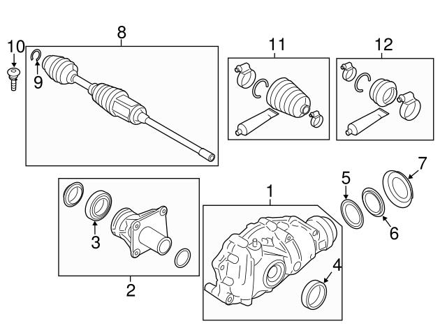 Genuine BMW 31608657723 CV Joint Boot Kit - BMW
