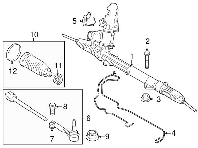 Genuine BMW 32106863858 Tie Rod End; Left - BMW