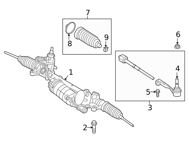 Genuine BMW 32106887402 Tie Rod End; Right - BMW