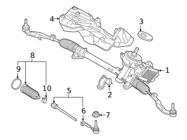 Genuine BMW 32106899815 Tie Rod Assembly; Left - BMW | 32106867404