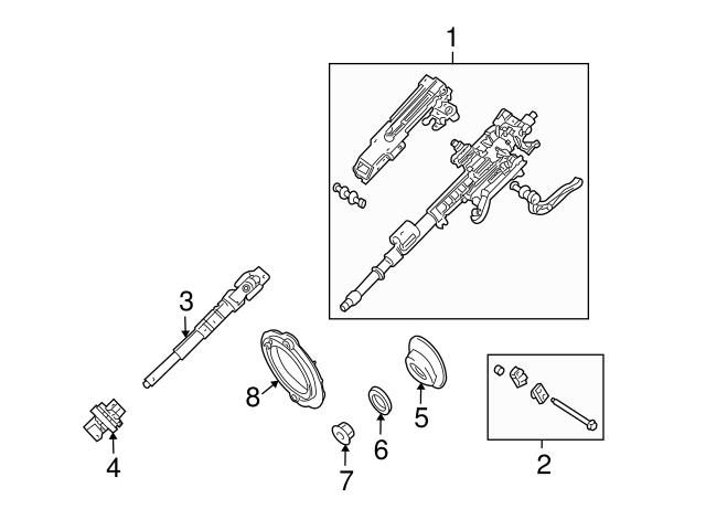 Genuine BMW 32303412450 Steering Shaft - BMW | 32303400281