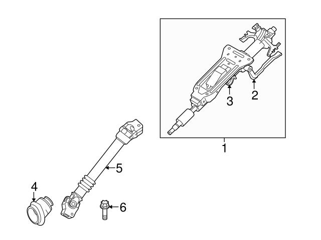 Genuine BMW 32306769157 Steering Shaft Universal Joint; Lower - BMW