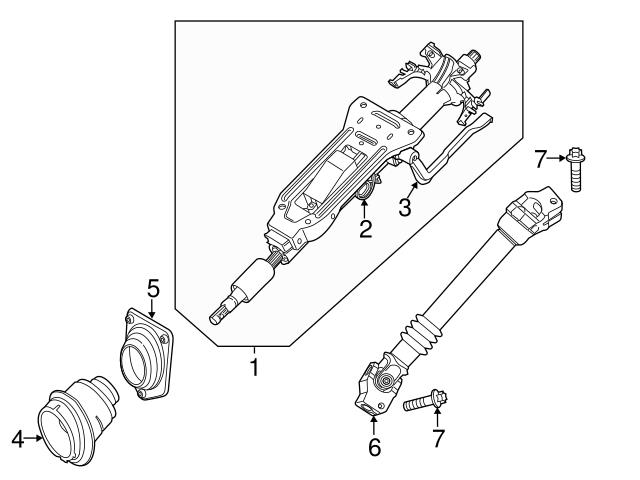 Genuine BMW 32306787403 Steering Coupling Boot - BMW