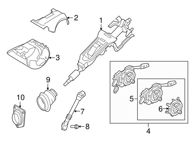 Genuine BMW 32306789454 Steering Shaft Universal Joint; Lower - BMW
