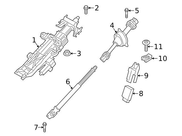 Genuine BMW 32306871959 Steering Shaft Universal Joint; Lower - BMW