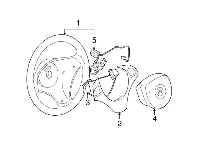 Genuine BMW 32306998946 Steering Wheel Wiring Harness - BMW ...