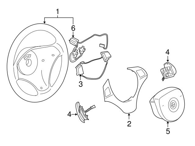 Genuine BMW 32307845524 Steering Wheel Trim - BMW | 32307841584 32307906847