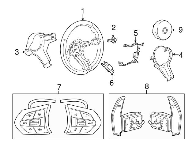 Genuine BMW 32307848335 Steering Wheel Wiring Harness - BMW