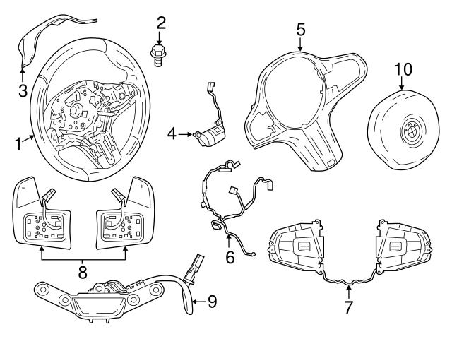 Genuine BMW 32307856289 Steering Column Cover; Upper, Rear - BMW