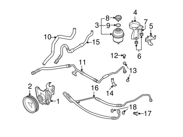 Genuine BMW 32416771744 Power Steering Pressure Hose - BMW | 32416765190