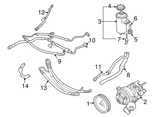 Genuine BMW 32416783579 Power Steering Pressure Hose - BMW ...