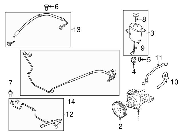 Genuine BMW 32416789455 Power Steering Return Hose; Lower - BMW