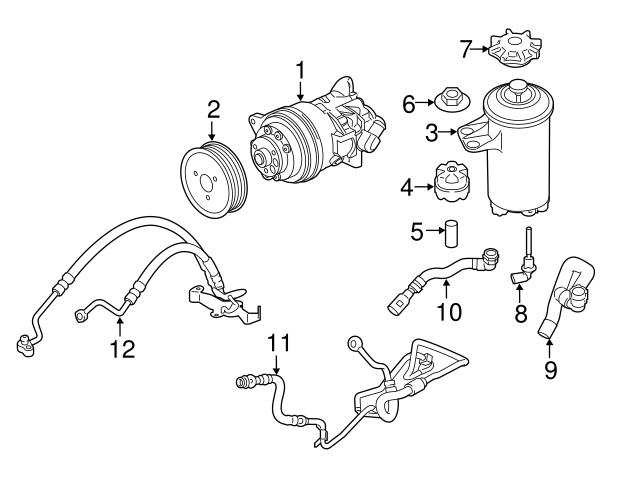 Genuine BMW 32416792491 Power Steering Return Hose - BMW | 32416786893