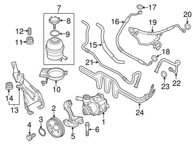 Genuine BMW 32416794670 Power Steering Return Hose - BMW