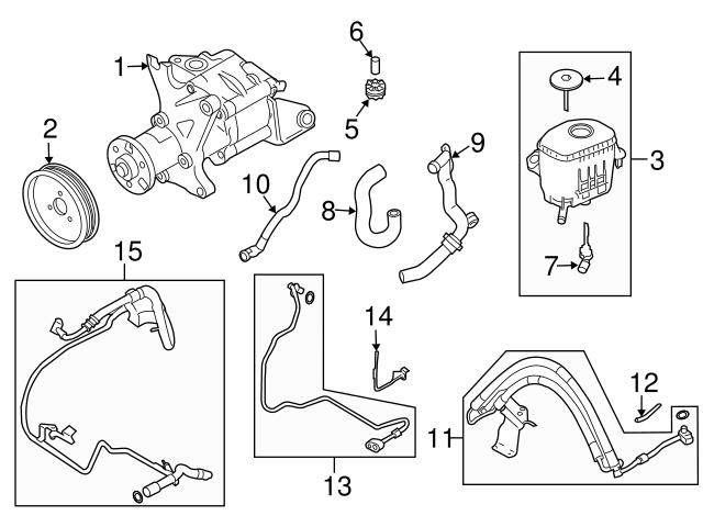 Genuine BMW 32416796360 Power Steering Pressure Hose - BMW
