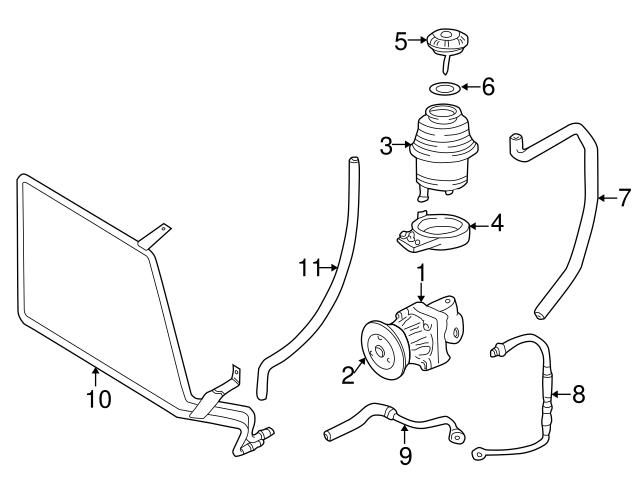 Genuine BMW 32421247891 Power Steering Pump Pulley - BMW