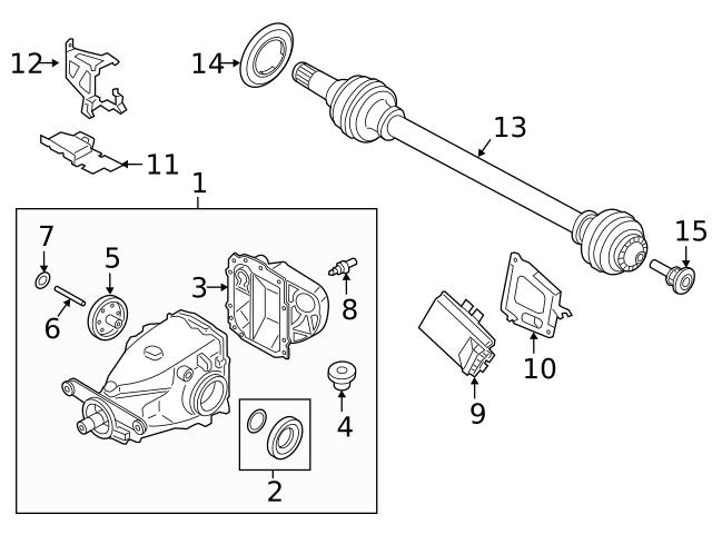 Genuine BMW 33148682487 Differential Pinion Gear - BMW
